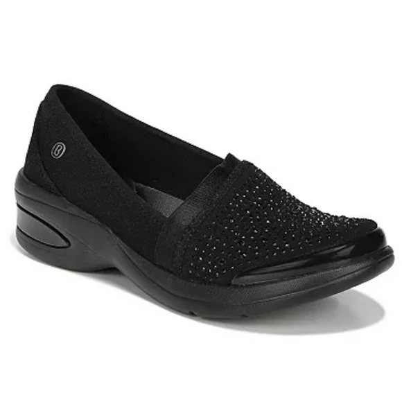 Bzees | Shoes | Bzees Red Hot Washable Flats Shoe Slip On Black ...